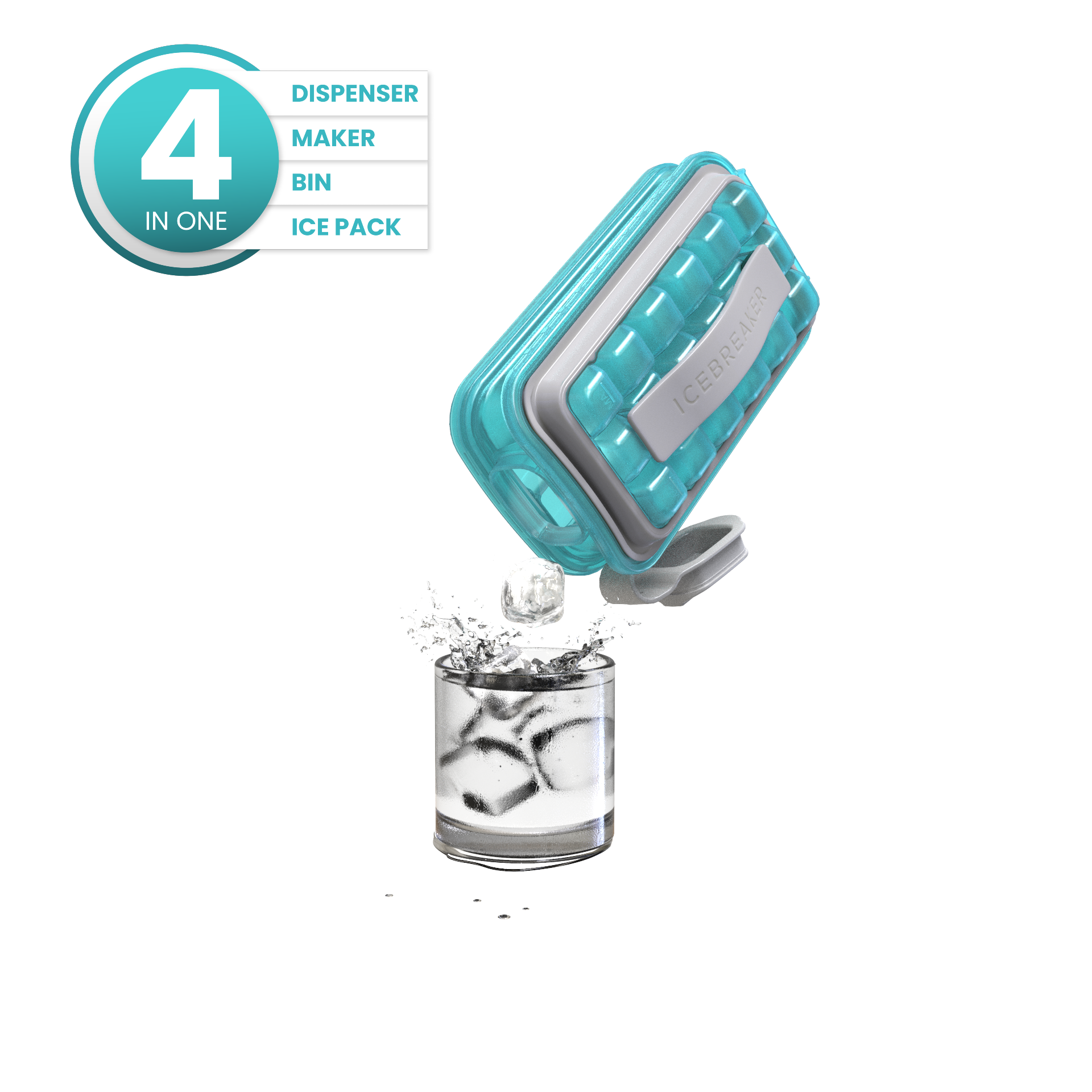 4-in-1 Ice Tray for Easy Release and Ice Popping | ICEBREAKER NORDIC ...